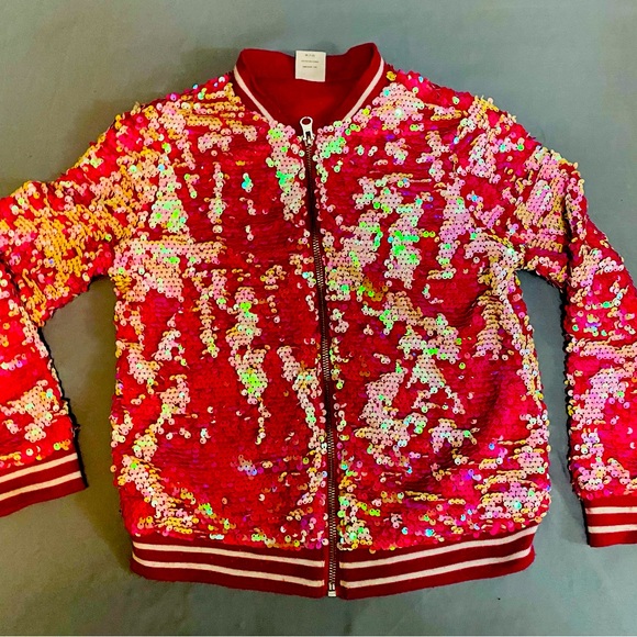Jackets & Coats | Wonder Nation Flip Sequin Bomber Jacket | Poshmark